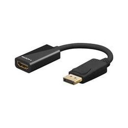 goobay Adapterkabel DisplayPort > HDMI 8K / 60Hz schwarz, 10cm Kabel