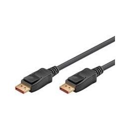 goobay DisplayPort 2.1 Kabel, zertifiziert, 16K @ 60Hz, 80 Gbit/s schwarz, 1 Meter, VESA-Zertifizierung