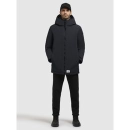 Kurzmantel Khujo "ADAN", Herren, Gr. XL, dunkelgrau, 85% Polyester, 15% Baumwolle, unifarben, regular fit Po-bedeckend, Mäntel