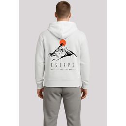 Kapuzenpullover F4NT4STIC "Escape Discover the World Mountain", Herren, Gr. XS, weiß (off, weiß), Obermaterial: 80% Baumwolle, 20% Polyester, relaxed fit, Pullover, Premium Qualität, ESCAPE Collection