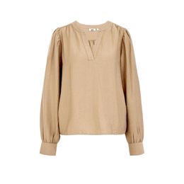 WE Fashion Bluse Damen Gr&ouml;&szlig;e S beige