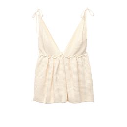Pull&Bear Pull&bear Top Damen Gr&ouml;&szlig;e L ecru