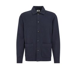 WE Fashion WE Fashion Heren overshirt met structuur Herren Gr&ouml;&szlig;e XXL marine