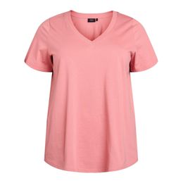 ZIZZI T-Shirt 'Charlin' Damen Gr&ouml;&szlig;e XXXL/4XL pink