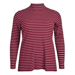 ZIZZI Blusen 'Sibine' Damen Gr&ouml;&szlig;e 9XL/10XL rot / schwarz