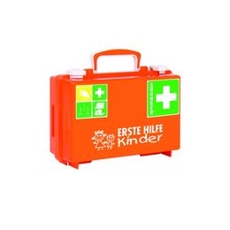 S&ouml;hngen Erste-Hilfe Koffer Quick-CD Kombi Kindergarten orange Notfall-Koffer