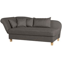 Max Winzer Selma Recamiere mit Armteil links klappbar braun
