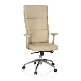 hjh OFFICE Luxus Chefsessel MONZA 20 Leder mit Armlehnen
