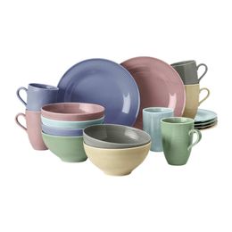 Seltmann Weiden Fr&uuml;hst&uuml;cks-Set Beat Color Glaze 18er Set