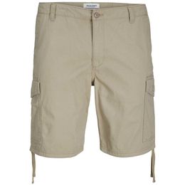 Jack & Jones Gro&szlig;e Gr&ouml;&szlig;en Jack&Jones Cargo-Shorts aus Baumwolle Farbe beige Gr&ouml;&szlig;e: W48