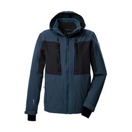 Skijacke Killtec "KSW 47 MN SKI JCKT", Herren, Gr. S, dunkelblau, Oberstoff: 100% Polyester, Futter: 100% Polyester, Füllung: 100% Polyester (recycelt), Jacken, Herren Skijacke: wasserdicht, atmungsaktiv, abnehmbare Kapuze