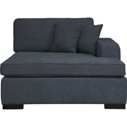 Sofaelement Home Affaire "Skara", blau (graublau), B:110cm H:86cm T:160cm, Polsterelemente, Modul zum eigenen Zusammenstellen, in vielen Bezugsqualit&auml;ten