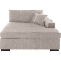 Sofaelement Home Affaire "Skara XXL", beige (natur), B:140cm H:86cm T:190cm, 100% Polyester, Polsterelemente, Modul XXL - zum eigenen Zusammenstellen, Armlehne links/rechts w&auml;hlbar