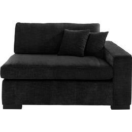 Sofaelement Home Affaire "Skara XXL", grau (anthrazit), B:140cm H:86cm T:130cm, 100% Polyester, Polsterelemente, Modul XXL - zum eigenen Zusammenstellen, Armlehne links/rechts w&auml;hlbar