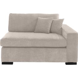 Sofaelement Home Affaire "Skara XXL", beige (natur), B:140cm H:86cm T:130cm, 100% Polyester, Polsterelemente, Modul XXL - zum eigenen Zusammenstellen, Armlehne links/rechts w&auml;hlbar