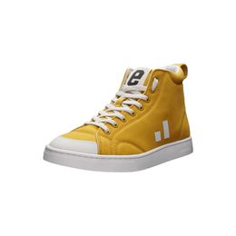 Sneaker Ethletic "Active Hi Cut", Damen, Gr. 41, gelb (mustard gelb, just weiß), Obermaterial: 100% Baumwolle; Futter: 100% Baumwolle; Decksohle: 100% Baumwolle; Sohle: 100% Naturkautschuk, Schuhe, Keine Angabe
