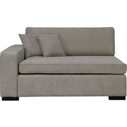 Sofaelement Home Affaire "Skara XXL", beige (dunkelbeige), B:140cm H:86cm T:130cm, 100% Polyester, Polsterelemente, Modul XXL - zum eigenen Zusammenstellen, Armlehne links/rechts w&auml;hlbar