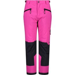 CMP Sporthose Jungen Größe 140 dunkelpink / schwarz