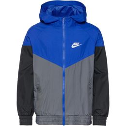 Nike Sportjacke M&auml;dchen Gr&ouml;&szlig;e 122/128 blau / grau / anthrazit / wei&szlig;