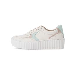 Gabor Leder-Sneakers in Weiß/ Türkis/ Rosa - 65% | Größe 40 | Damen-sneakers