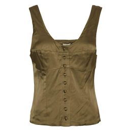 MOSS COPENHAGEN Top "Julietta" in Khaki - 66% | Gr&ouml;&szlig;e XS | Damen-tops