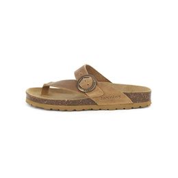 BABUNKERS Family Leder-Zehentrenner in Hellbraun - 29% | Gr&ouml;&szlig;e 39 | Damen-sandalen