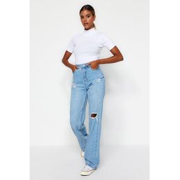 Trendyol Jeans - Comfort fit - im Hellblau - 68% | Größe 36 | Damenjeans