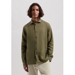 DSTREZZED Leinen-Hemd in Khaki - 68% | Gr&ouml;&szlig;e L | Herren-plussize