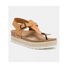Sunbay Zehentrenner "Yarrow" in Hellbraun - 62% | Gr&ouml;&szlig;e 39 | Damen-sandalen