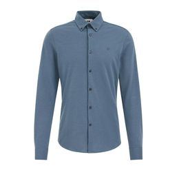 WE Fashion Button Up Shirt male Blue size XL