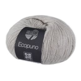 Ecopuno von Lana Grossa, Silbergrau, aus Baumwolle