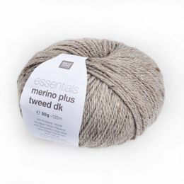 Essentials Merino Plus Tweed dk von Rico Design, Beige, aus Schurwolle