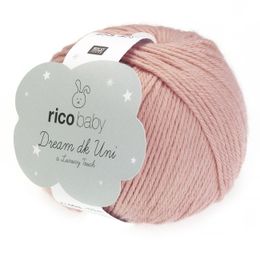 Baby Dream dk Uni von Rico Design, Altrosa, aus Polyacryl