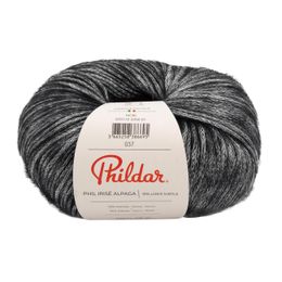 Phil Iris&eacute; Alpaga von phildar, Noir, aus Viskose
