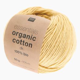 Essentials Organic Cotton dk von Rico Design, Senf, aus Baumwolle