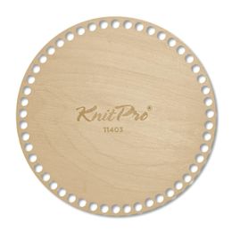 KnitPro - Taschenb&ouml;den aus Holz, Rund, &Oslash; 20 cm (11402)