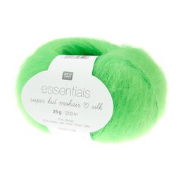 Essentials Super Kid Mohair Loves Silk von Rico Design, Neon-Gr&uuml;n, aus Mohair