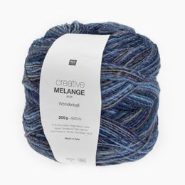Creative Melange aran Wonderball von Rico Design, Lila/Petrol, aus Schurwolle