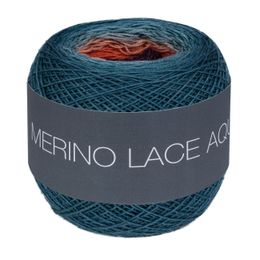 Merino Lace Aquarell von Lana Grossa, Dunkelbraun/Terrakotta/Dunkelpetrol, aus Schurwolle