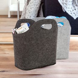 Trendige Filztaschen, Dunkelgrau