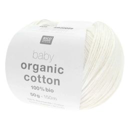 Baby Organic Cotton von Rico Design, Wei&szlig;, aus Baumwolle