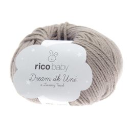 Baby Dream dk Uni von Rico Design, Taupe, aus Polyacryl