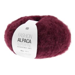 Fashion Alpaca Superfine Heavens Uni von Rico Design, Bordeaux, aus Alpaka