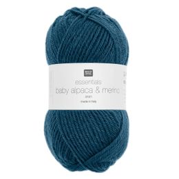 Essentials Baby Alpaca & Merino aran von Rico Design, Petrol, aus Alpaka