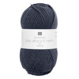 Essentials Baby Alpaca & Merino aran von Rico Design, Marine, aus Alpaka