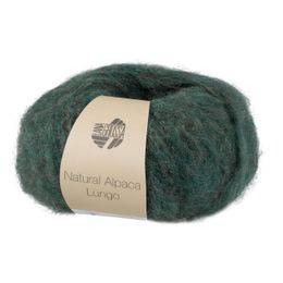 Natural Alpaca Lungo von Lana Grossa, Dunkelgrün, aus Alpaka