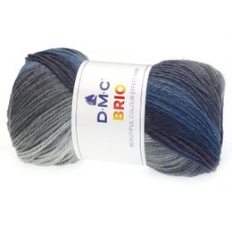 Brio von DMC, Marine/Blau/Grau/Silber, aus Polyacryl