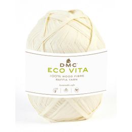 Eco Vita Raffia von DMC, Weiß, aus Holzfaser