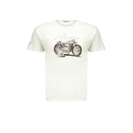 Deeluxe T-Shirt 'MOTORBIKE' Herren Gr&ouml;&szlig;e M graphit / wei&szlig;