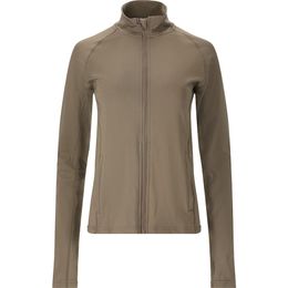 ENDURANCE ATHLECIA Athlecia Midlayer 'Krosa' Damen Gr&ouml;&szlig;e M beige / grau